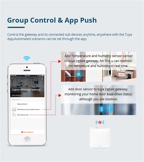 Zemismart Tuya Zigbee Hub Smart Home Bridge Wireless Remote Controller Wired Smart Life