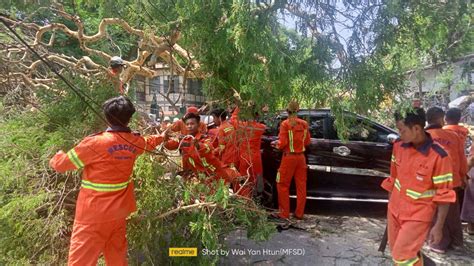 မဟာအောင်မြေမြို့နယ်တွင် ထနောင်းပင်ပြိုလဲ၍ လမ်းပိတ်ဆို့မှုဖြစ်ပွား Information And Public