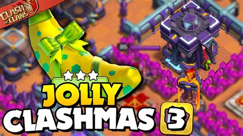 Easily 3 Star Jolly Clashmas Challenge 3 Clash Of Clans Youtube