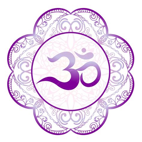 Premium Vector Om Aum Symbol Of Hinduism Sign In Mandala Isolated