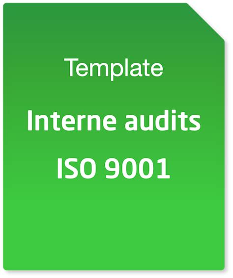 Interne Audit Templates Voor Iso 9001