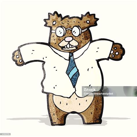 말풍선이 있는 베어 보스 경영자에 대한 스톡 벡터 아트 및 기타 이미지 경영자 곰 교사 교육 관련 직업 Istock
