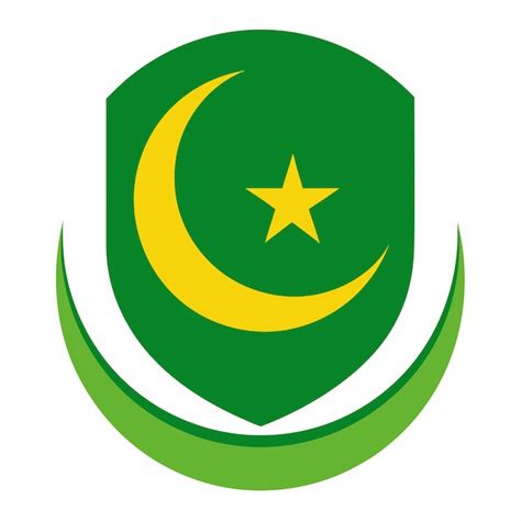 Premium Vector Mauritania Flag Illustration On White Background