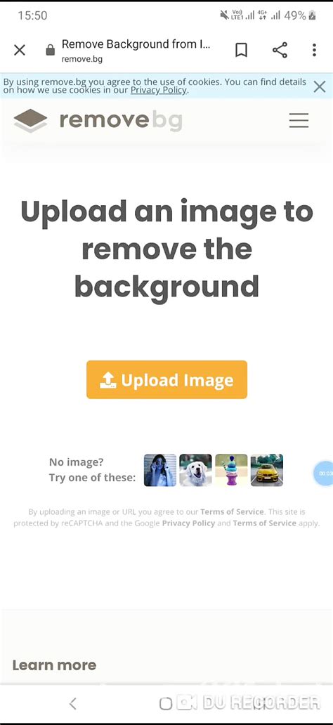 حذف کردن پس زمینه در Remove Bg