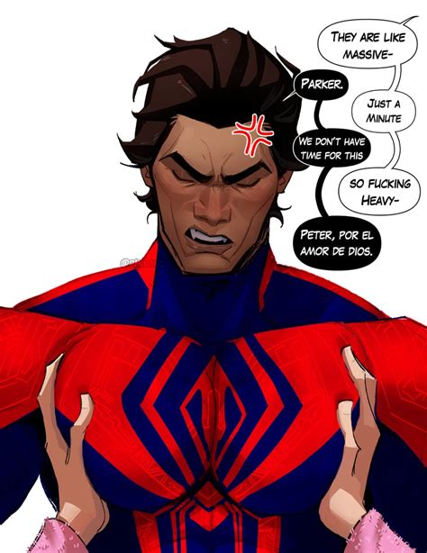Miguel O Hara And Peter B Parker Marvel And More Drawn By P Nkmic