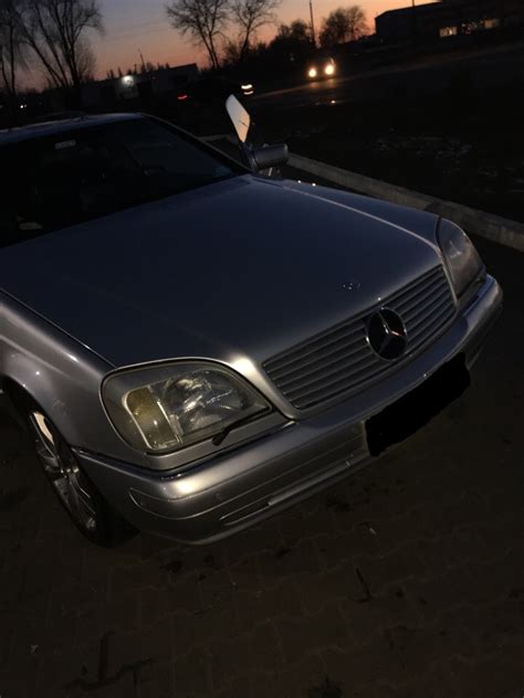 Мойка в огнях ночного города — Mercedes Benz Cl W140 5 л 1998 года
