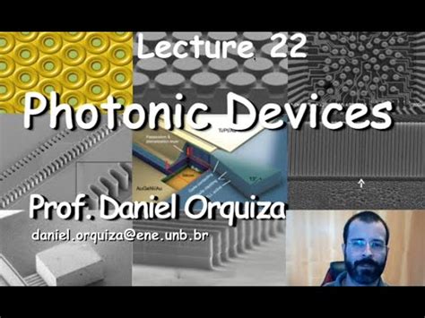 Lecture 22 Part 2 Photonic Devices YouTube