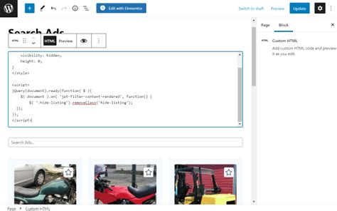 Hiding Listing Grid Before Filtering — Jetsmartfilters Crocoblock