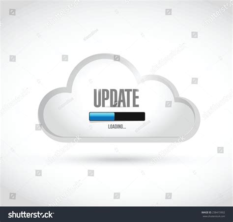 Update Loading Bar Cloud Illustration Design Stock Vector Royalty Free 238415902 Shutterstock