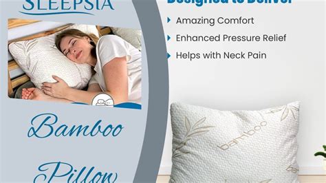 Luxurious Memory Foam Bamboo Pillow Sleep Experience