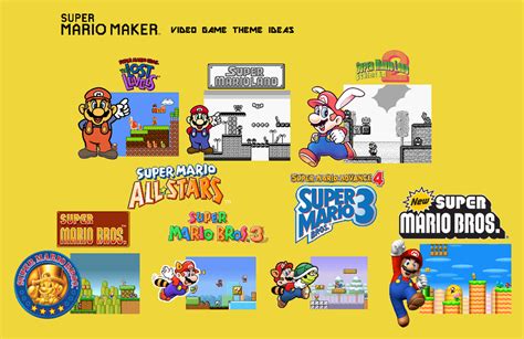Super Mario Maker Game Theme Ideas By Ragameechu On Deviantart