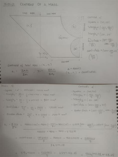 Structures Assignment 4 Centroid Of A Body Pdf Triangle Geometry