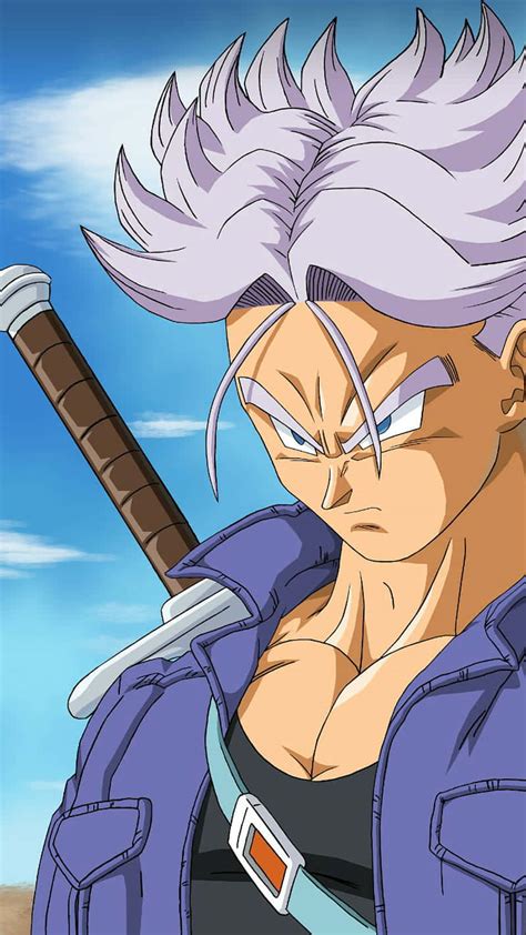 Download Trunks The Son Of Vegeta Unleashes A Powerful Energy Attack In Dragon Ball Z
