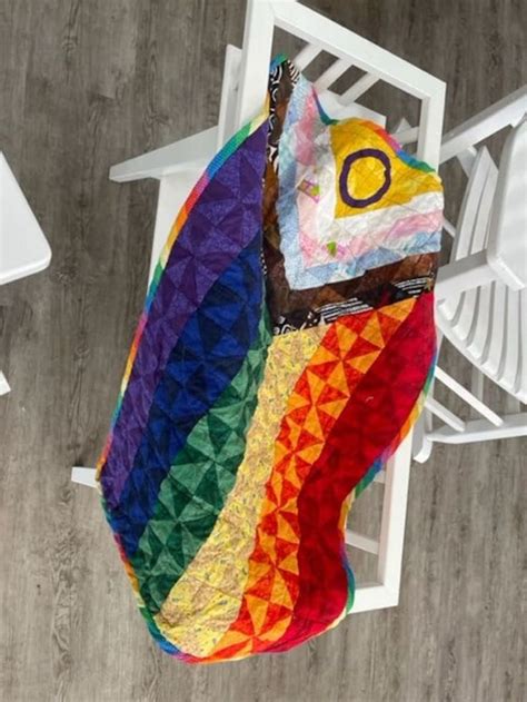 Intersex Inclusive Pride Flag Quilt Pattern Etsy Flag Quilt