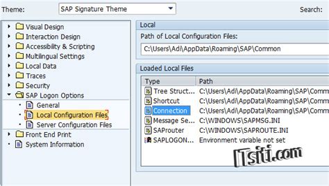 backup and restore sap logon connection entries to another laptop pc