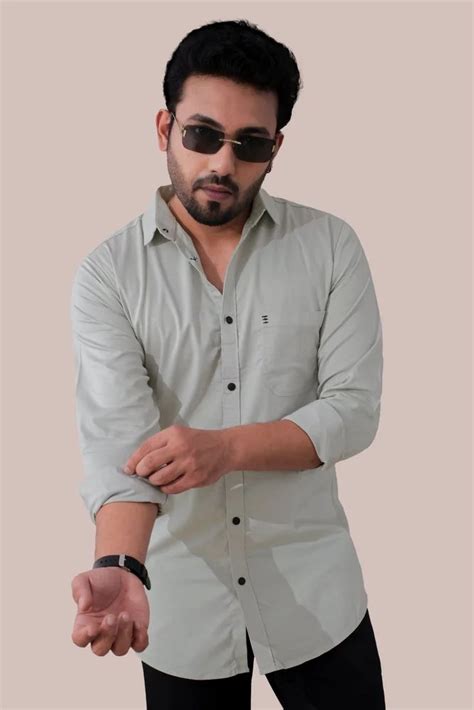 Plain Cotton Shirt Party Wear Full Sleeves At Rs 600 In Surat Id