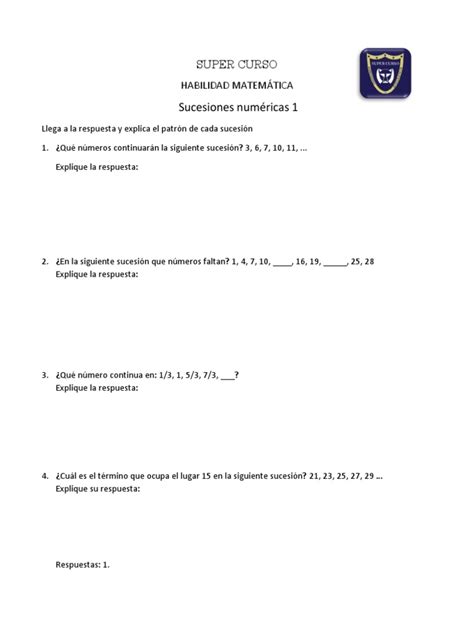 Serie Comipems Super Curso Habilidad Matemática Pdf