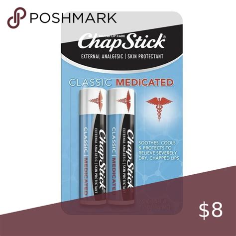 Chapstick Skin Protectant Classic Medicated Lip Balm Tubes 015 Oz Pack