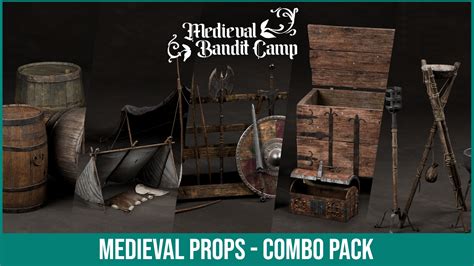 Medieval Props Combo Pack Fab