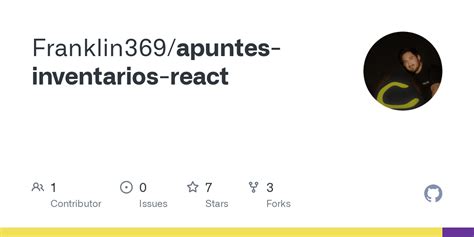 Apuntes Inventarios Reactvariablesjsx At Main · Franklin369apuntes
