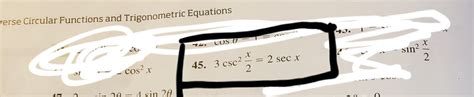 Solved Solve Each Equation X In Radians And 0 In Degrees