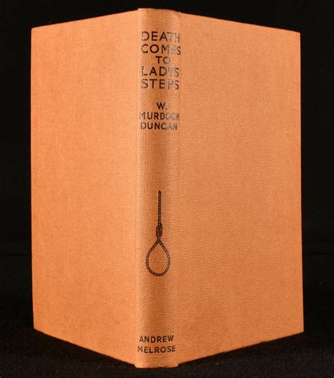 Death Comes To Ladys Steps By W Murdoch Duncan Fine Cloth 1952