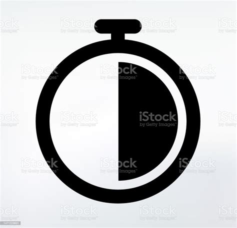 30 초 카운트 다운 타이머 아이콘 세트 시간 간격 아이콘입니다 스톱워치 및 시간 측정 흰색 배경에 고립된 스톡 벡터 일러스트레이션입니다 0명에 대한 스톡 벡터 아트 및