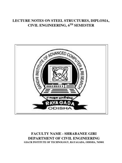 Steel Structures Pdf Deformation Engineering Engineering