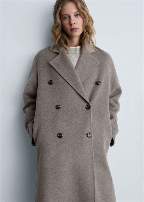 Oversize Handmade Long Coat Women Mango Canada