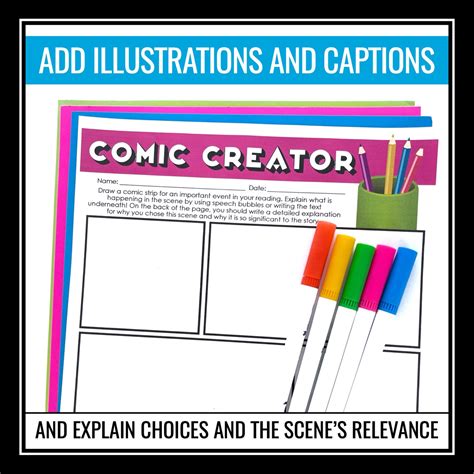 Comic Writing Assignment For Any Novel Or Short Story Drawing A Scen Presto Plans