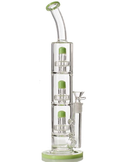 Triple Stack Matrix Bong Fat Buddha Glass