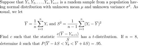 Suppose That Y1 Y2 Yn Yn1 Is A Random Sample