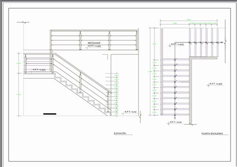 Escalera metálica de 2 tramos en AutoCAD CAD 80 91 KB Bibliocad