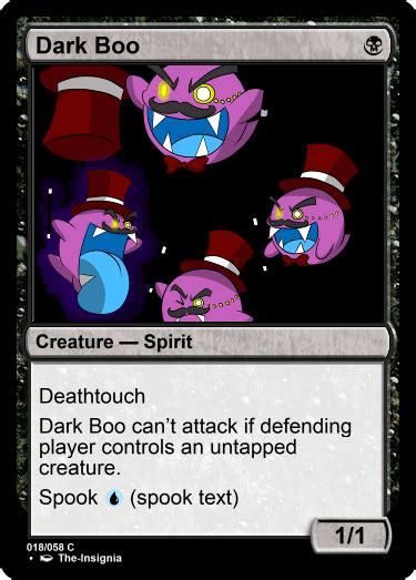 Dark Boo From Paper Mario Its The 3rd 1 Cmc Boo To With Spook U Matching The Others In The