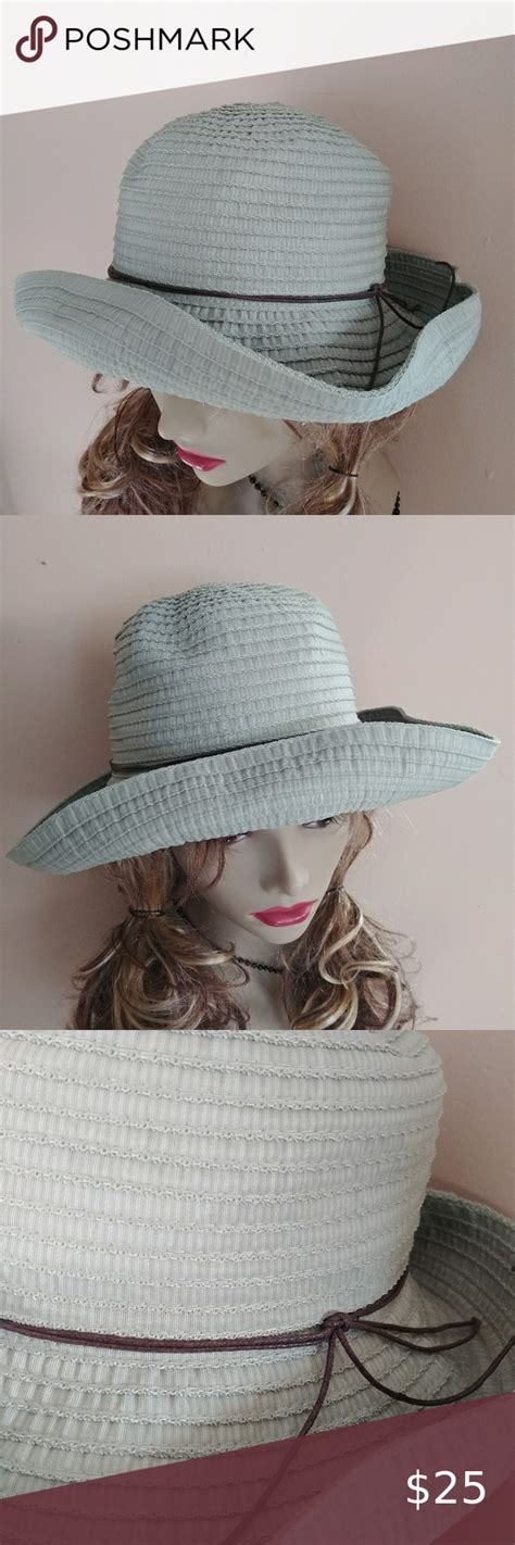 Scala Collezione Green Hat With Brim Green Hats Brim Women