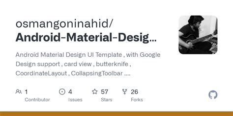 Github Osmangoninahidandroid Material Design Template Android Material Design Ui Template
