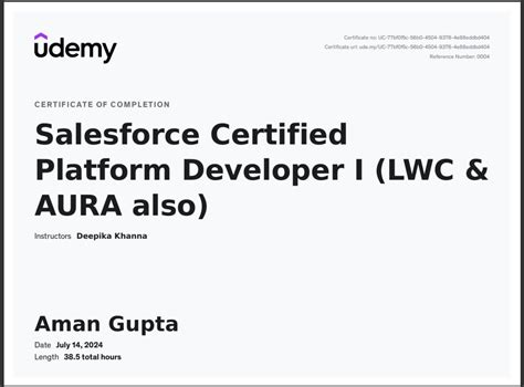 Salesforce Certification Platformdeveloper Professionaldevelopment Cfbr Aws Btech