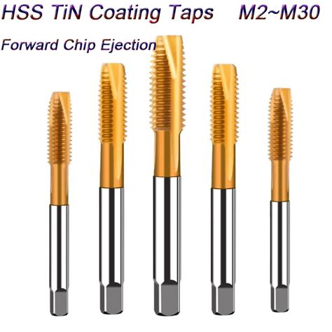 Titanium Coated High Speed Steel Spiral Point Plug Thread Screw Tap