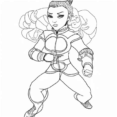 Desenhos De Chun Li Para Imprimir E Colorir