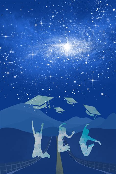 졸업식 청소년 흩어져 있지 않은 포스터 배경 템플릿 밤 하늘 포스터 배경 템플릿 밤 하늘 느슨한 배경 일러스트 및 사진 무료 다운로드 Pngtree