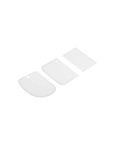 Rasqueta Plastica Set De 3 Unidades Master Chef 0760875