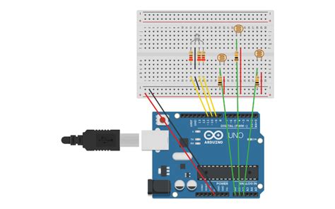 Circuit Design Color Mixing Lamp Tinkercad