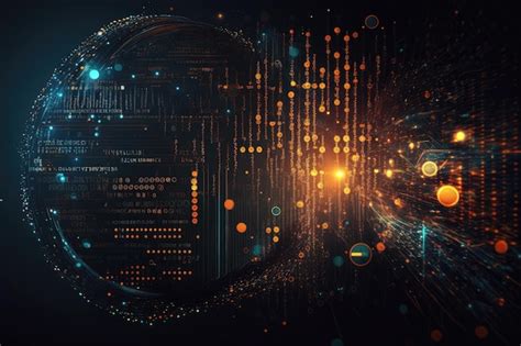 Premium Ai Image Big Data Information Background Ai Generated