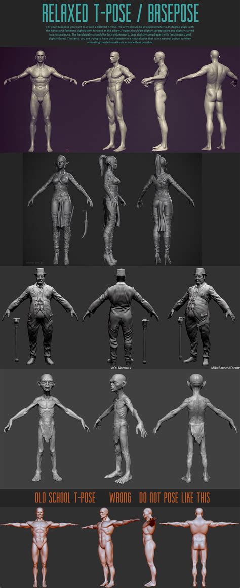 3d Model T Pose Female
