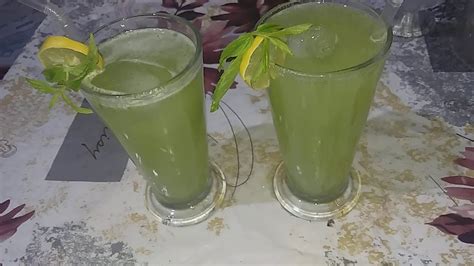 ألذ عصير ساقع لمون بالنعناع😋😋 Youtube