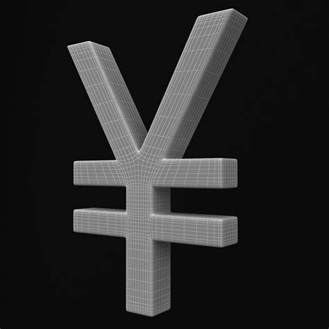 货币符号6 3d模型 16 Obj Max Fbx Dxf 3ds Free3d