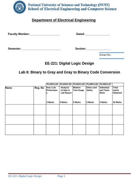 Lab6 Code Conversion Binary To Gray And Gray To Binary Pdf Logic