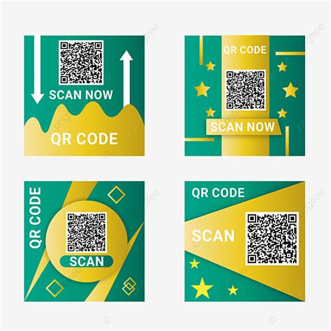 녹색 색상의 Qr 코드 레이블 바코드 일러스트 암호 스캔 Qrcode Png 일러스트 및 벡터 에 대한 무료 다운로드 Pngtree