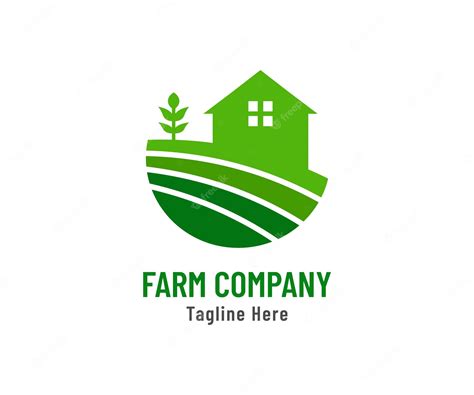 Premium Vector Green Nature Farm Logo Design Template