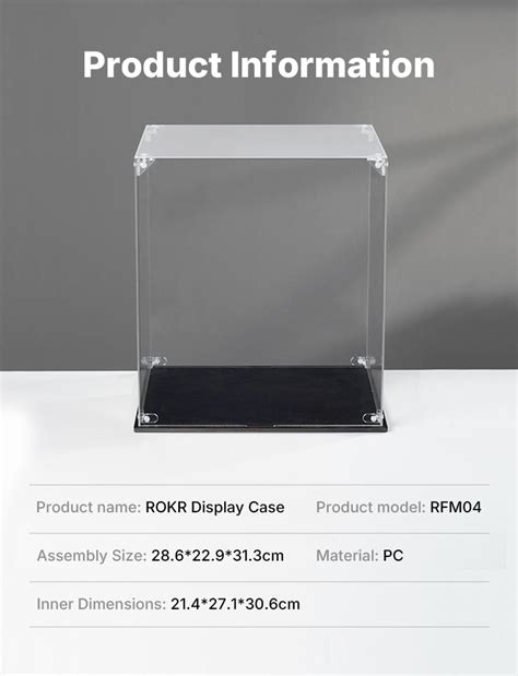 Rokr Display Case Dust Cover For 3d Puzzles Rfm04 Robotime